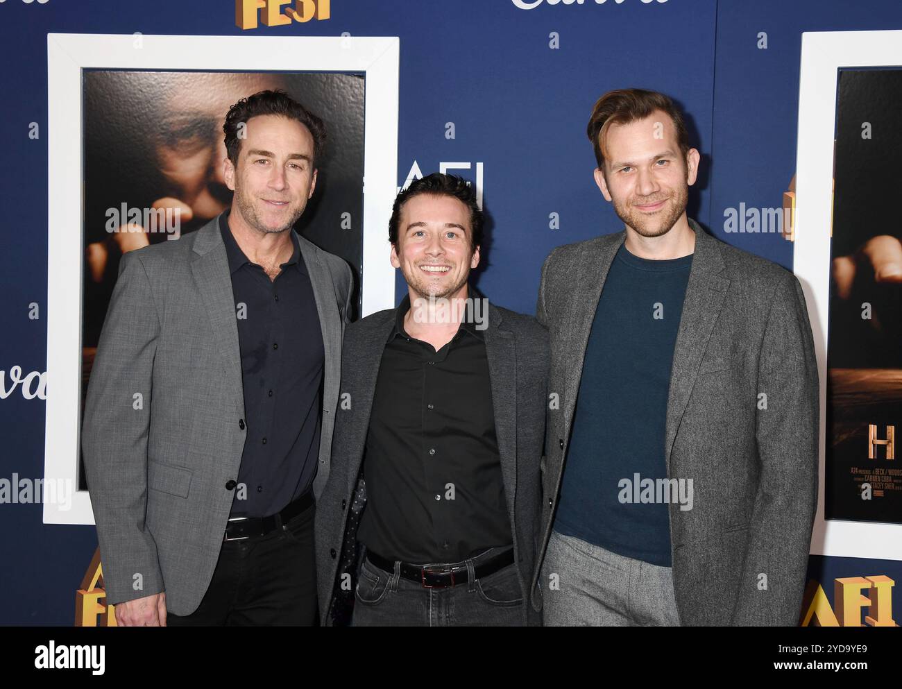 HOLLYWOOD, CALIFORNIA - OCTOBER 24: (L-R) Justin Benson, Lou Taylor ...