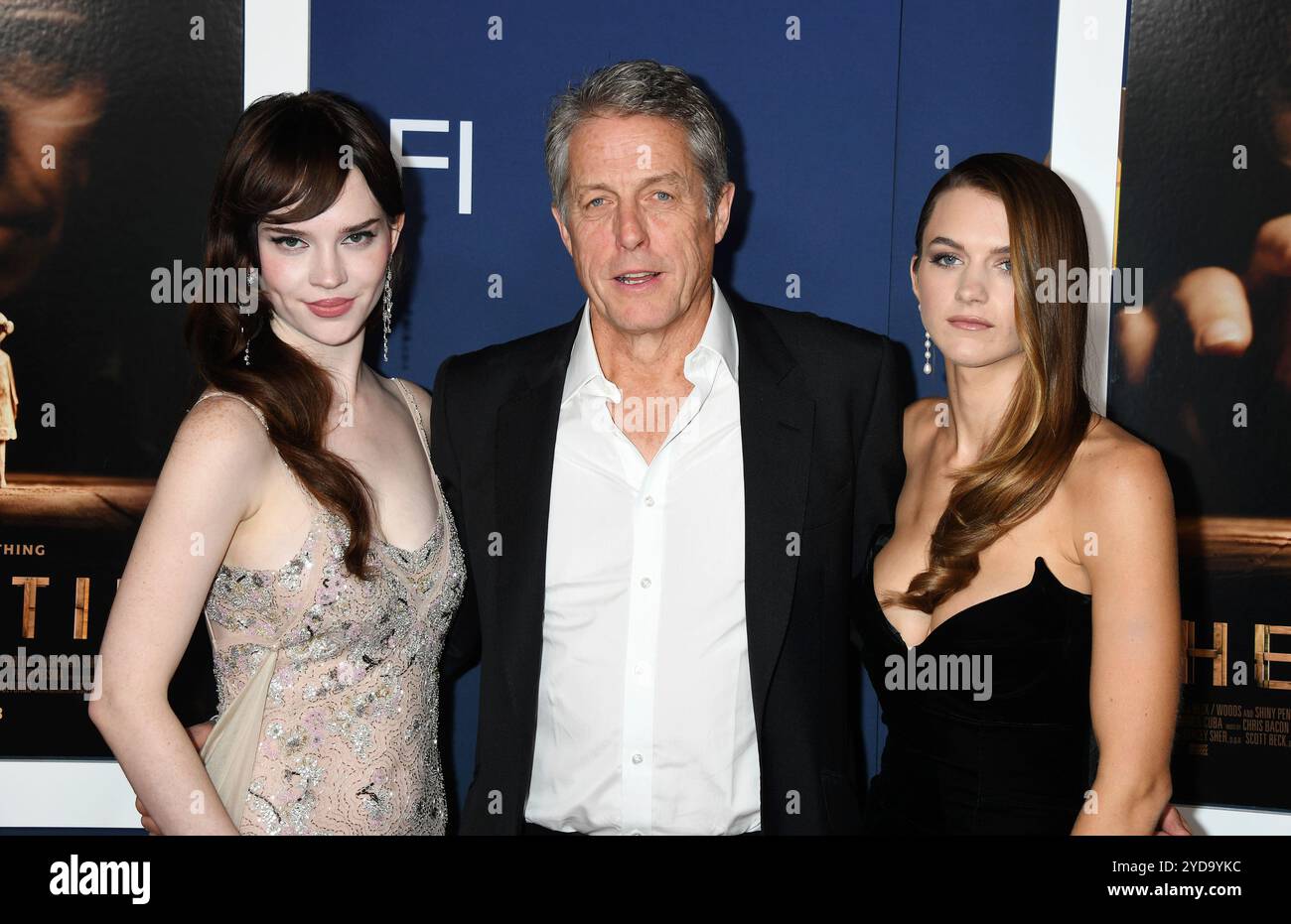 HOLLYWOOD, CALIFORNIA - OCTOBER 24: (L-R) Sophie Thatcher, Hugh Grant ...