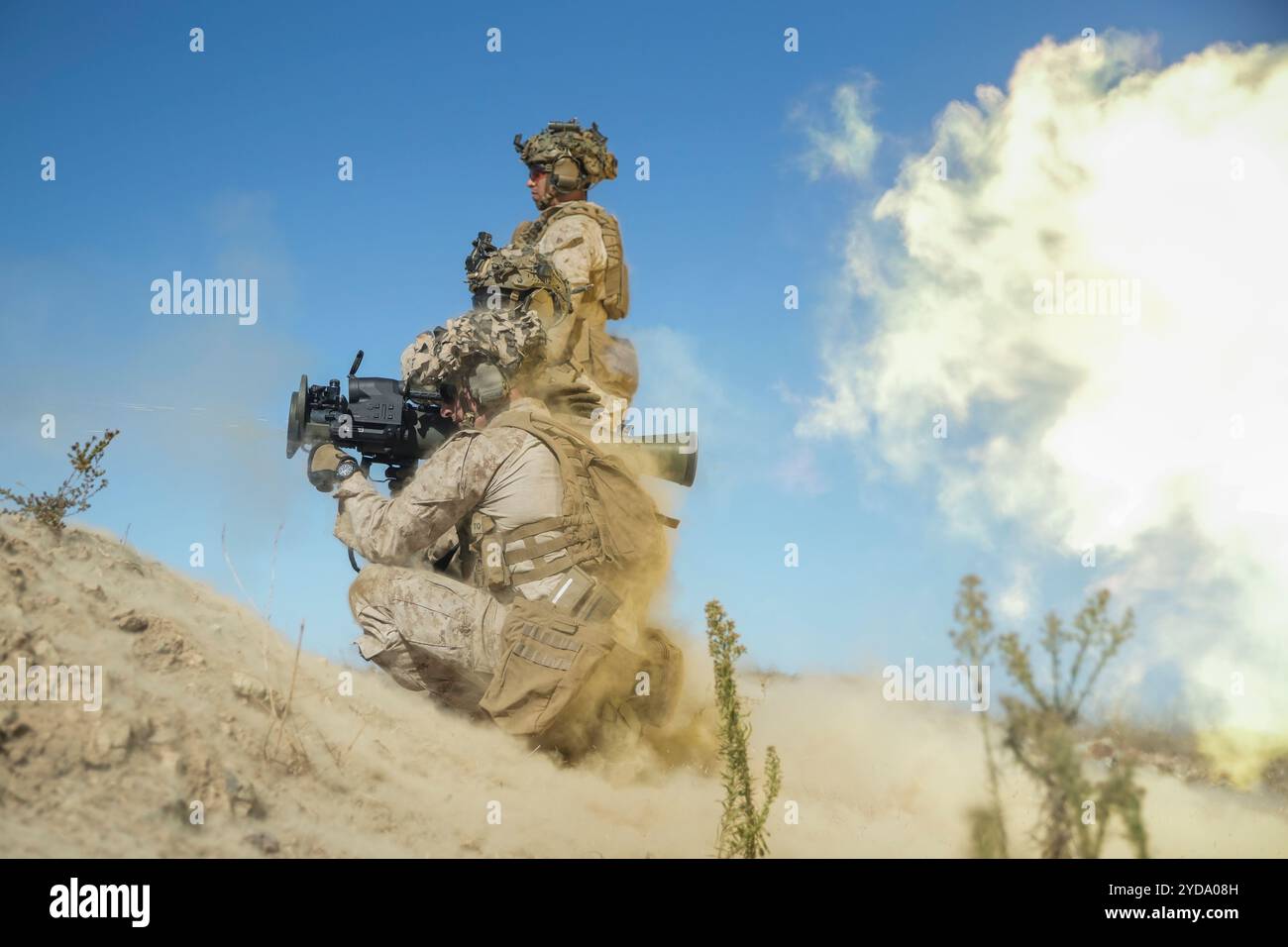 U.S. Marine Corps Cpl. Andrew Salmon, an anti-tank missile gunner ...