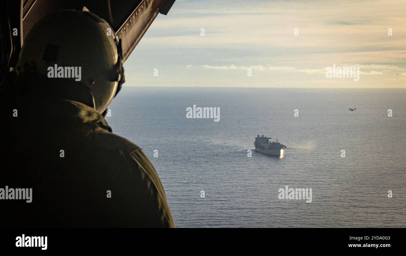 U.S. Marine Corps Cpl. Cooper Roberts, Tiltrotor Crew Chief with Marine ...