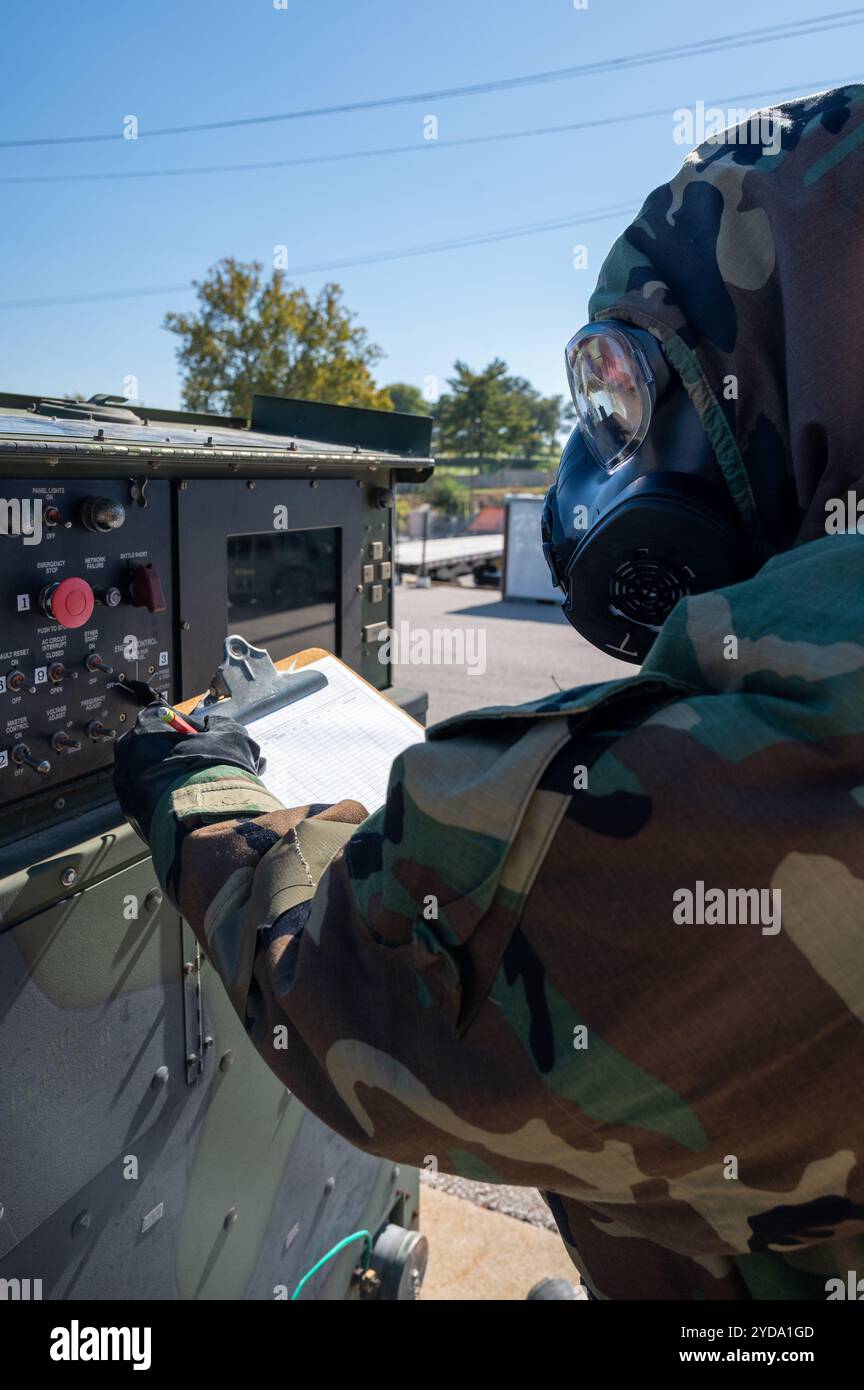 HVAC and power production Airmen with the 131st Bomb Wing perform their ...