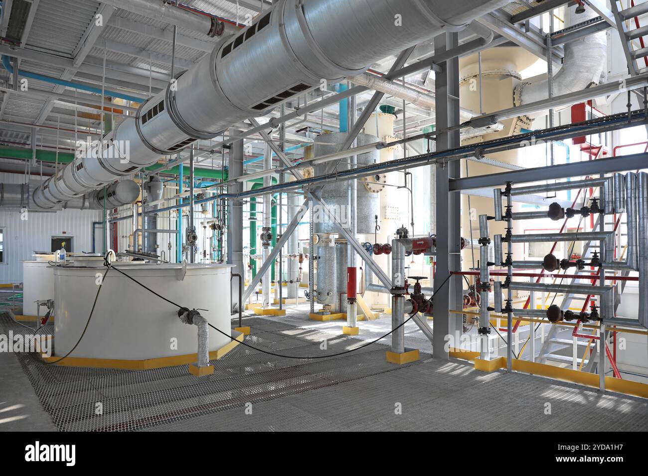 Modern granary with different equipment, inside view Stock Photo - Alamy