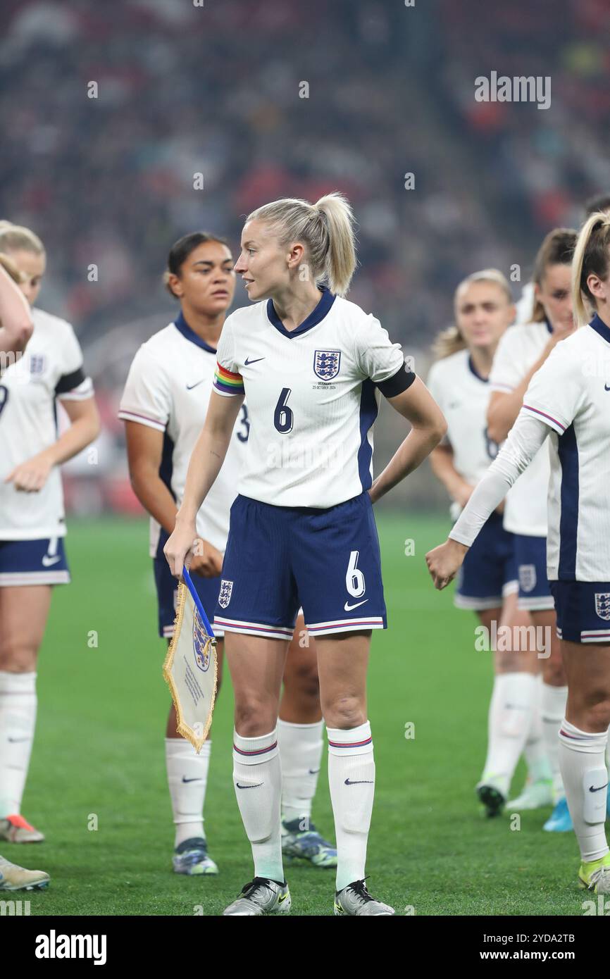 London, UK. 25th October, 2024. Leah Williamson during the ...