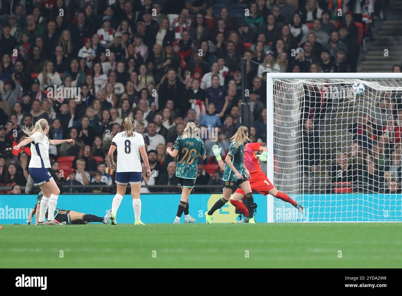 London, UK. 25th October, 2024. Alessia Russo has a goal disallowed ...
