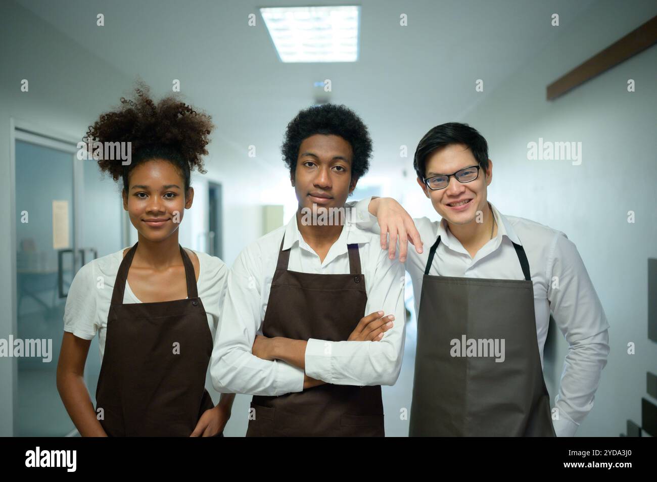 Portrait of Culinary and beverage institute student with readiness ...