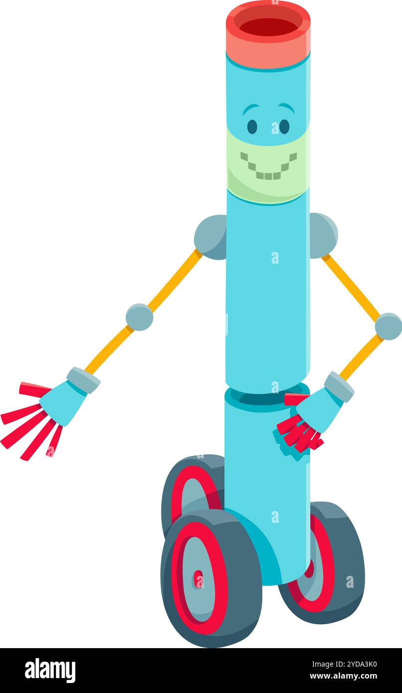Robot cartoon with wheels hi-res stock photography and images - Alamy