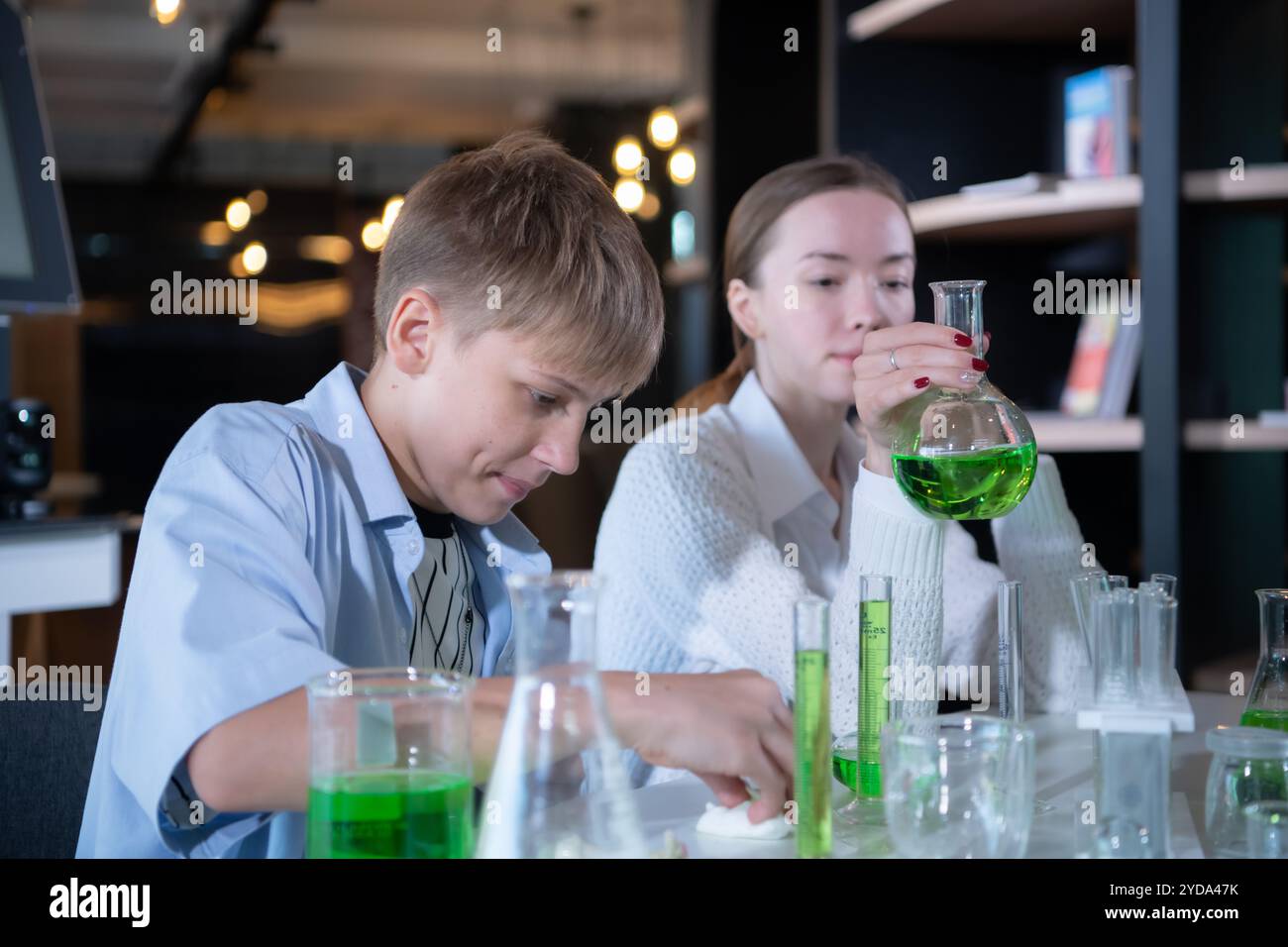 Science classroom helps students learn to observe, investigate and experiment about natural ...