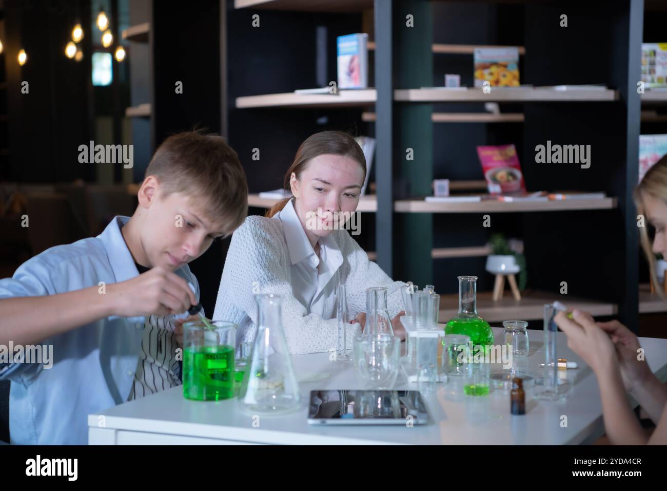 Science classroom helps students learn to observe, investigate and experiment about natural ...