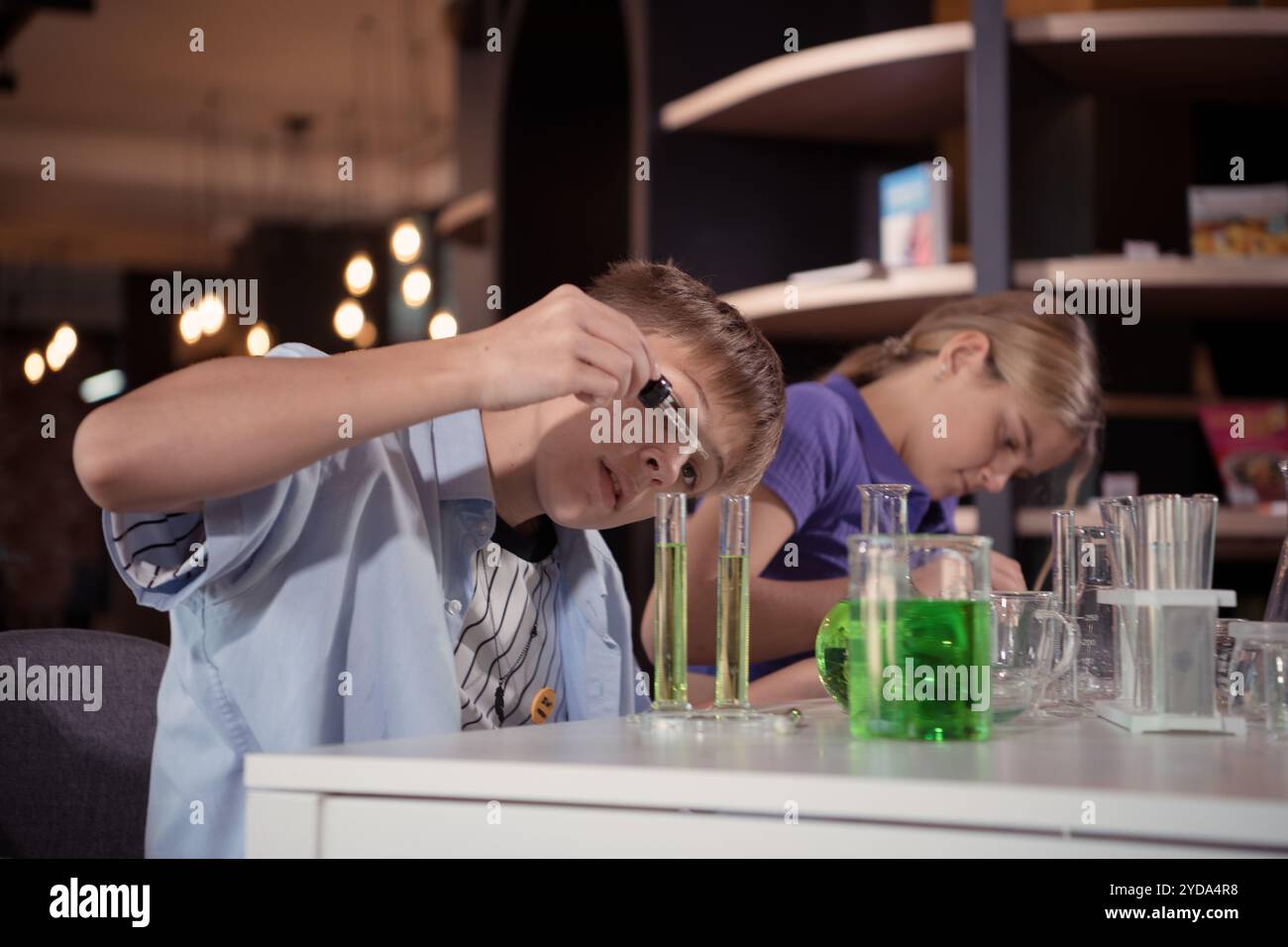 Science classroom helps students learn to observe, investigate and experiment about natural ...