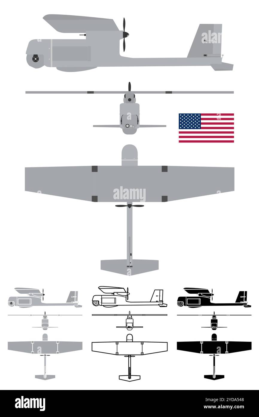 Reconnaissance uav Stock Vector Images - Alamy