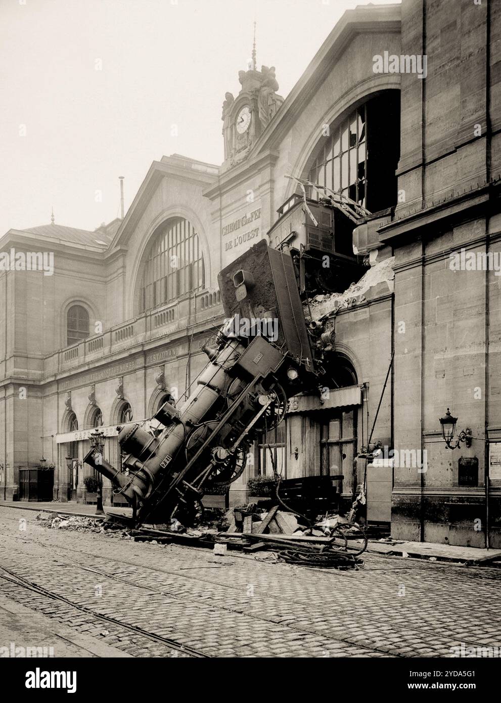 1895 , 22 october, PARIS , FRANCE : Train accident occurred at the ...
