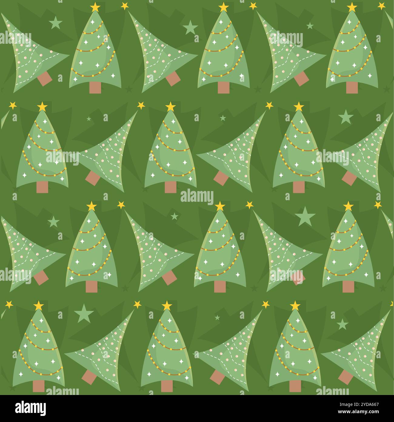 Christmas trees pattern Stock Vector Images - Alamy