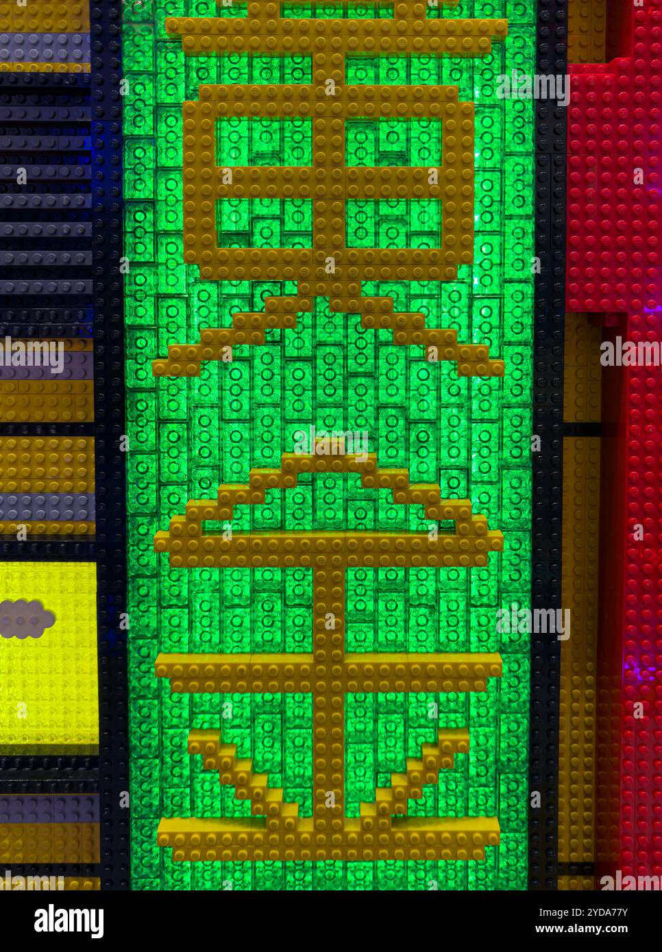 A Vibrant Display of Lego Art Showcasing Beautifully Crafted Chinese ...