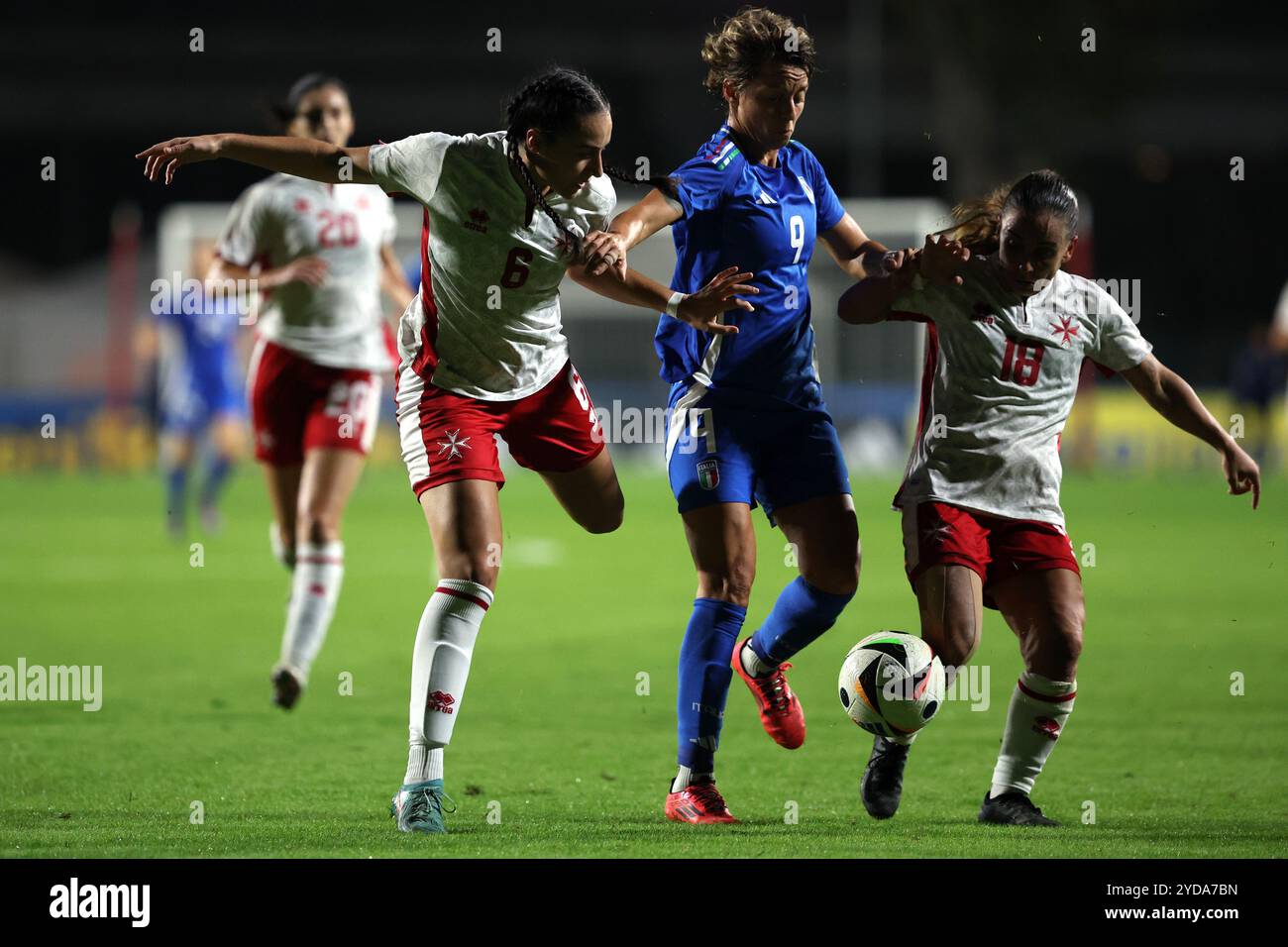 Rome, Italy 25.10.2024: Valentina Rapa of Malta, Valentina Giacinti of ...