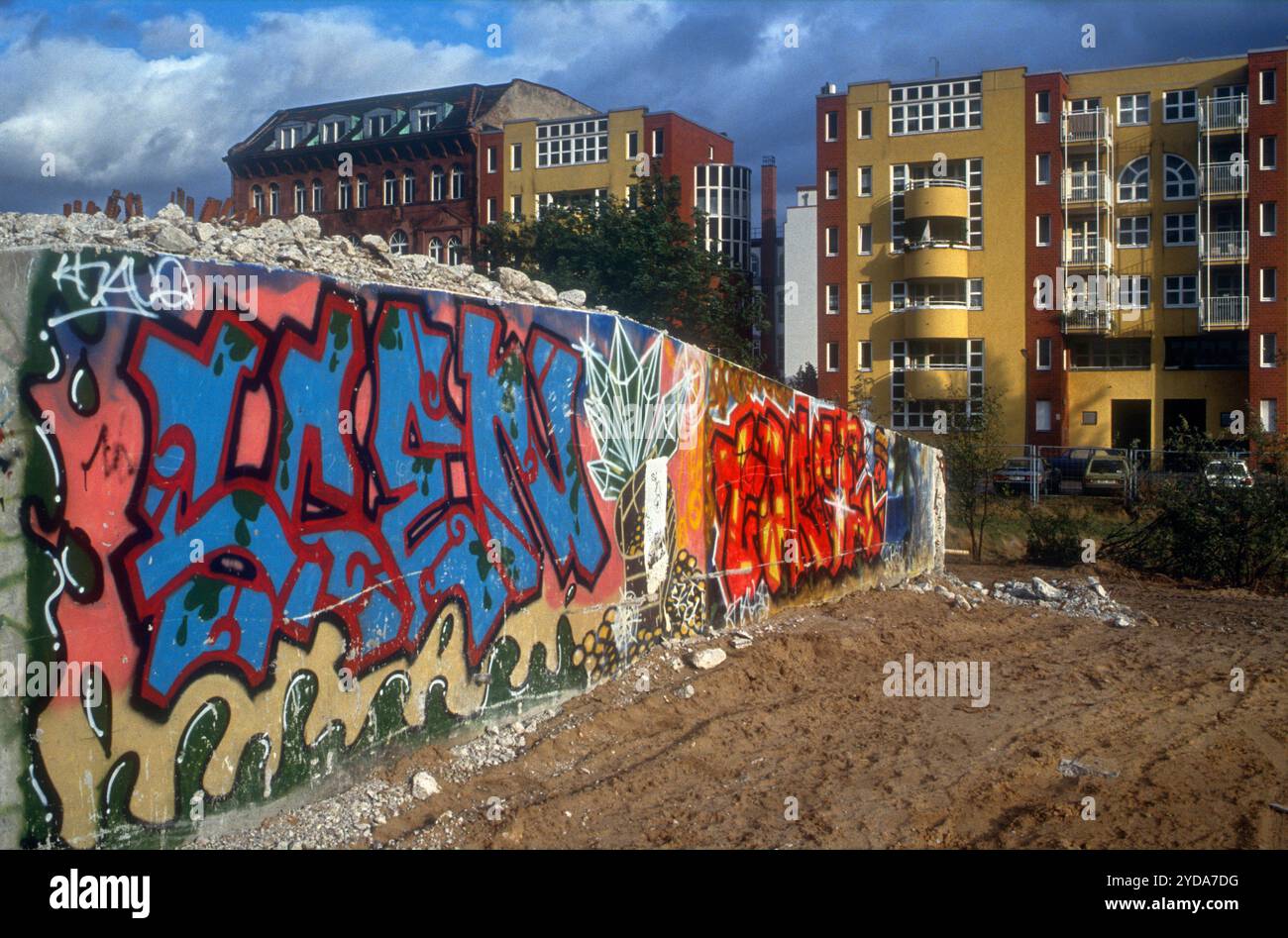 Mauerreste Deutschland, Berlin, 20.10.1991, Potsdamer Platz mit ...