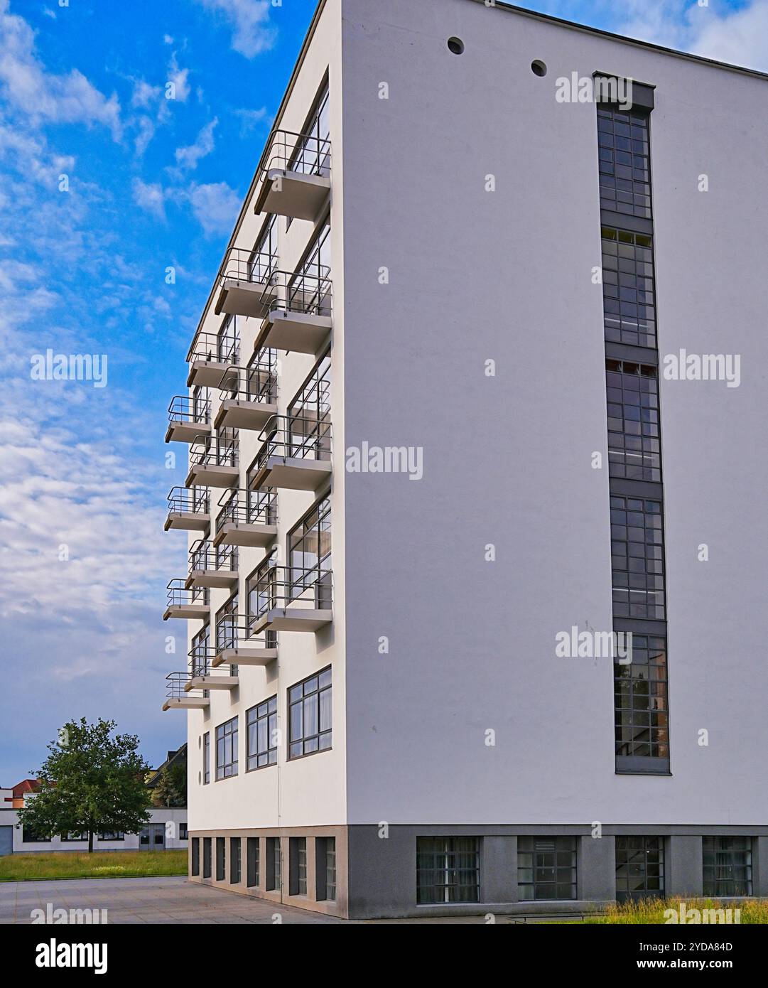Prellerhaus; Bauhaus building in Dessau by Walter Gropius, 1926 Stock ...