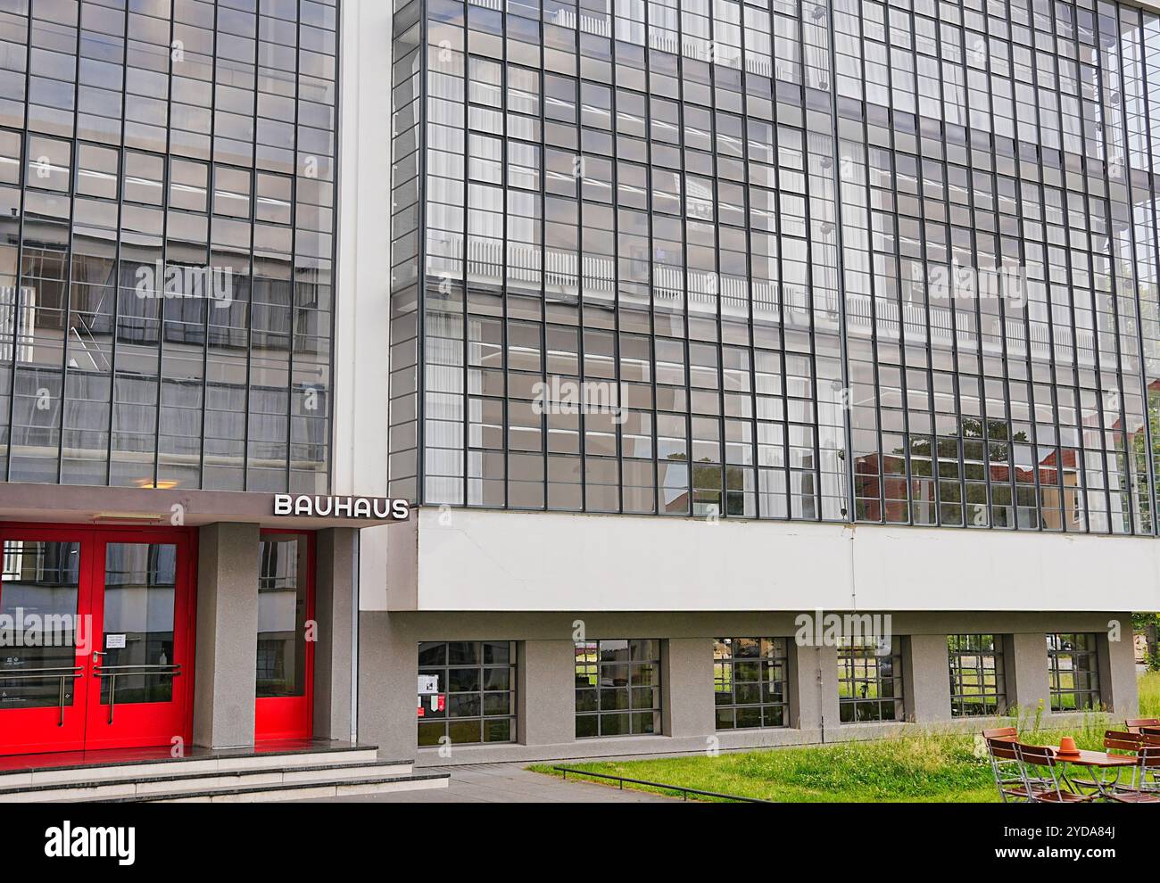 Bauhaus building in Dessau by Walter Gropius, 1926 Stock Photo - Alamy