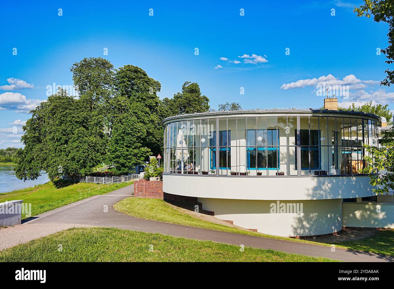 Kornhaus Dessau Bauhaus building by Carl Fieger, 1929/1930 Stock Photo ...