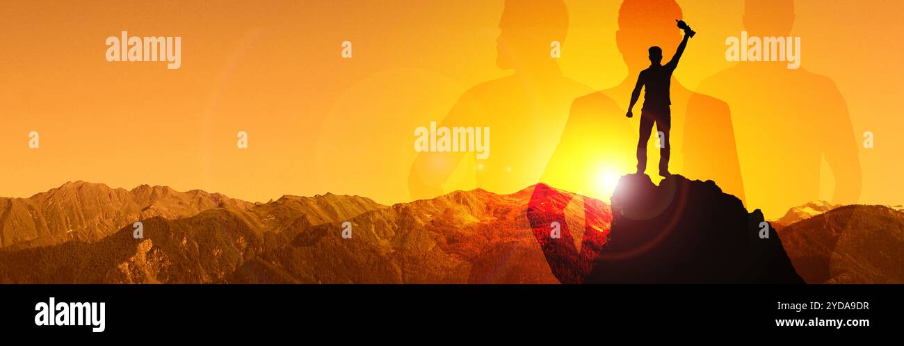 Hiking trophy hi-res stock photography and images - Alamy