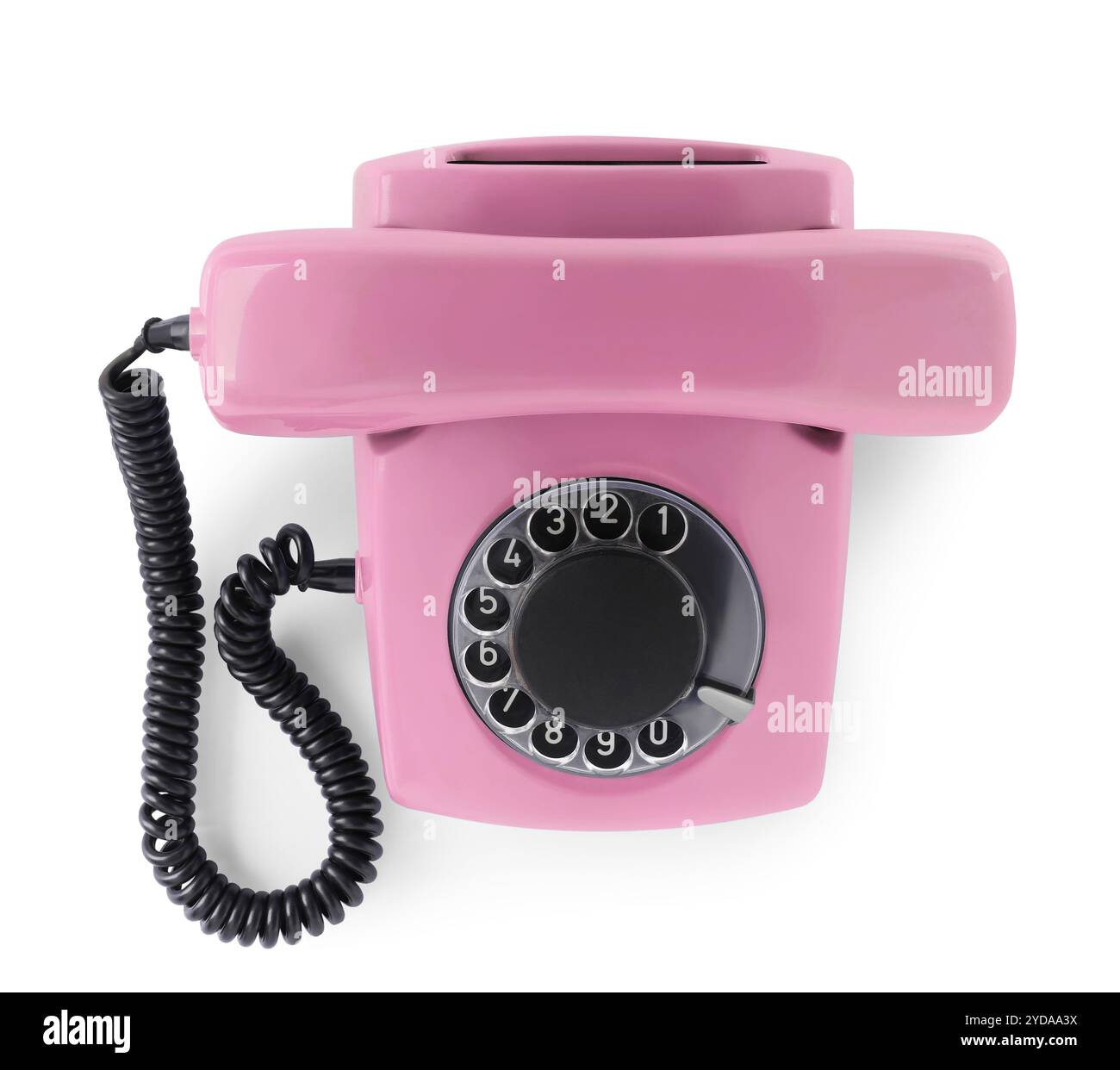 Pink vintage telephone on Cut Out Stock Images & Pictures - Alamy