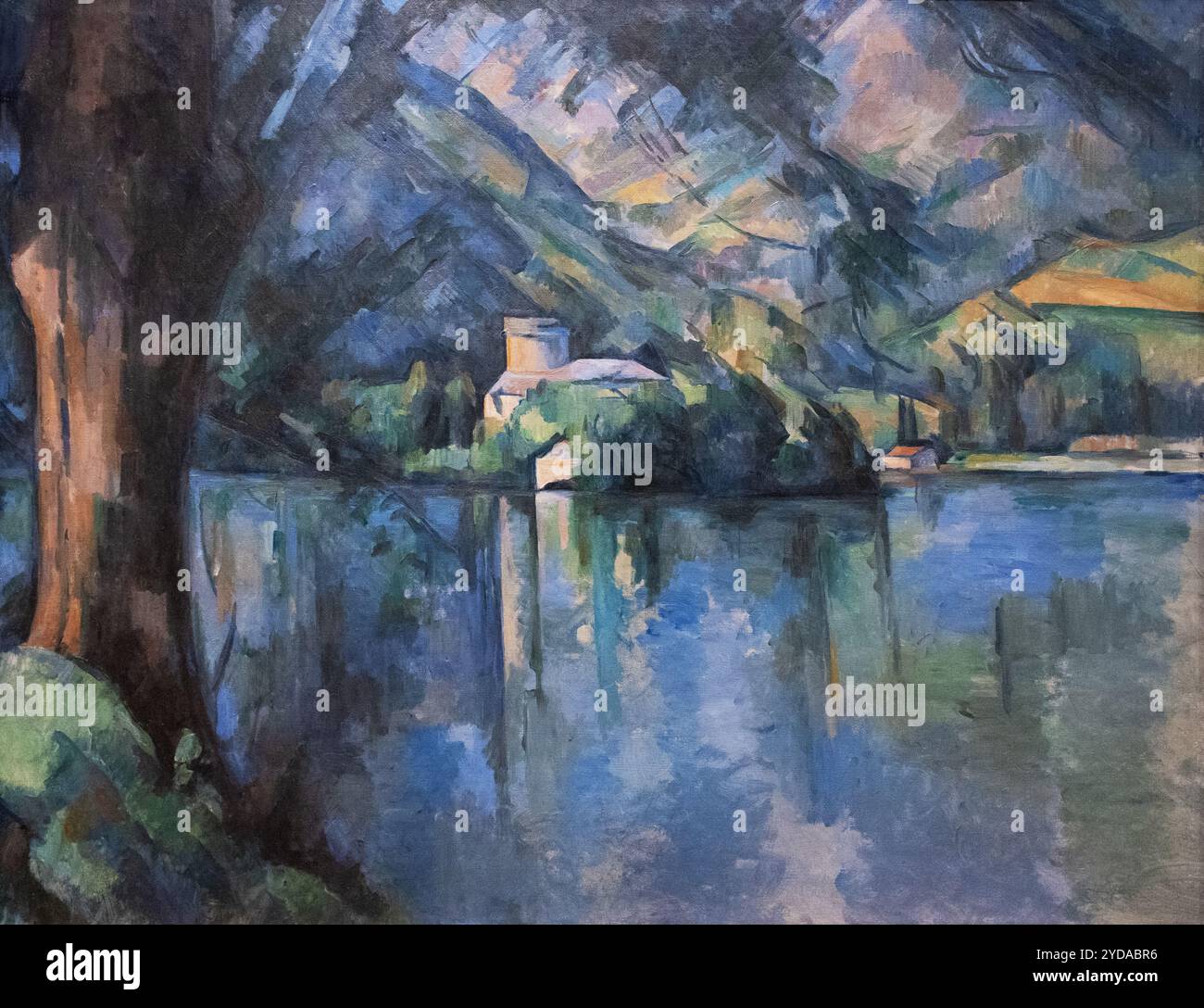 Paul Cezanne painting, Lac D'Annecy, 1896. Cezanne landscape oil ...