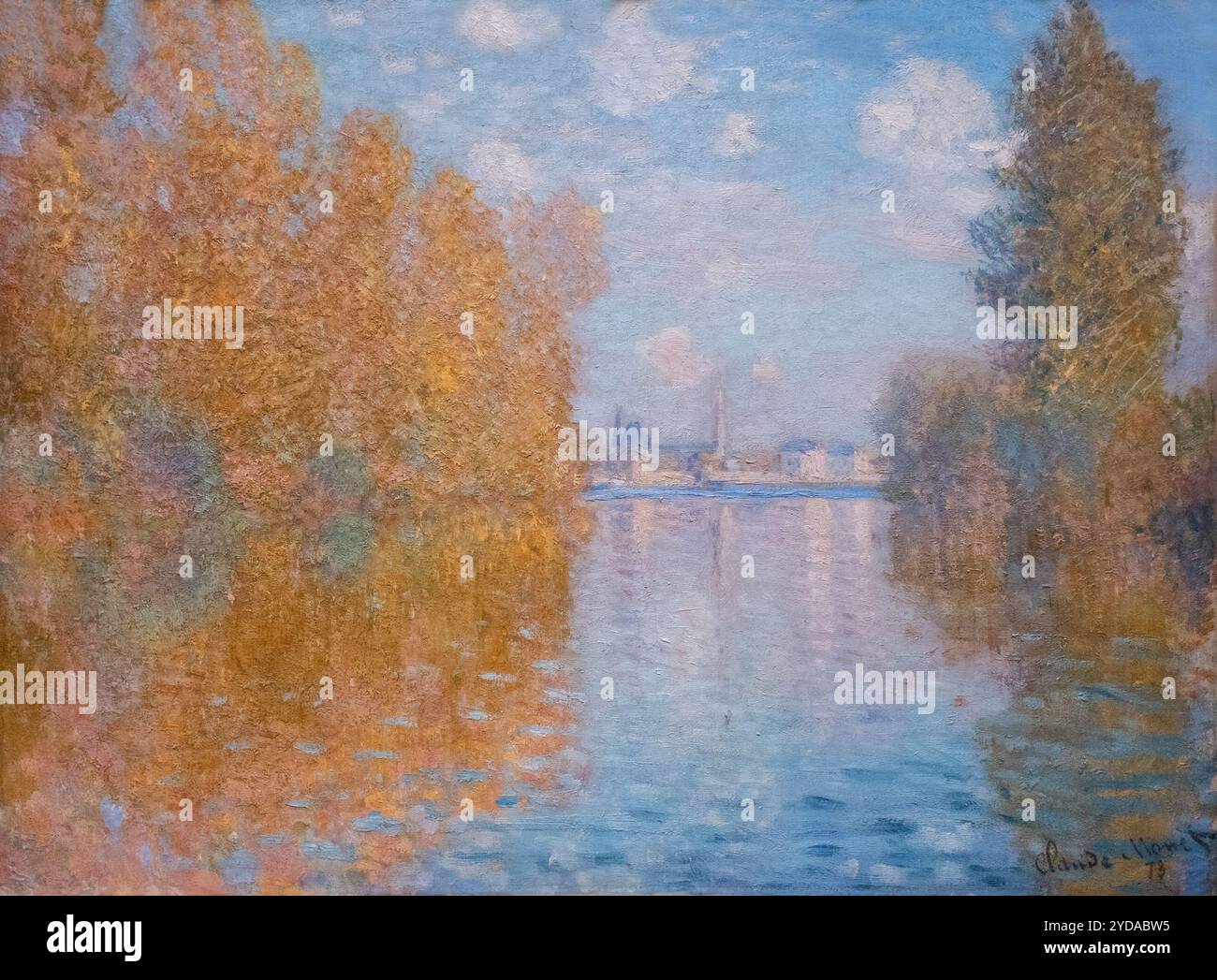 Claude Monet painting, Autumn effect at Argenteuil; 1873. Oil on canvas ...