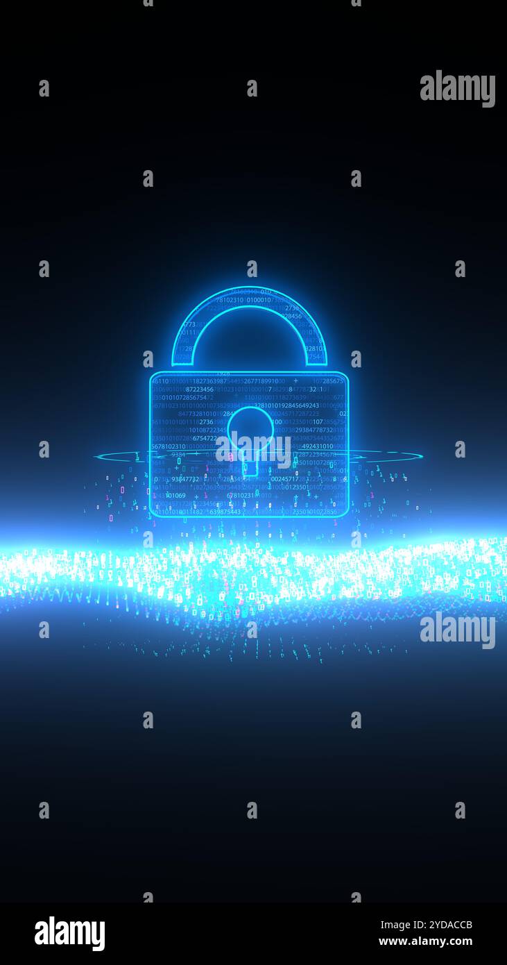 Data Security Concept - 3D illustration Stock Photo - Alamy