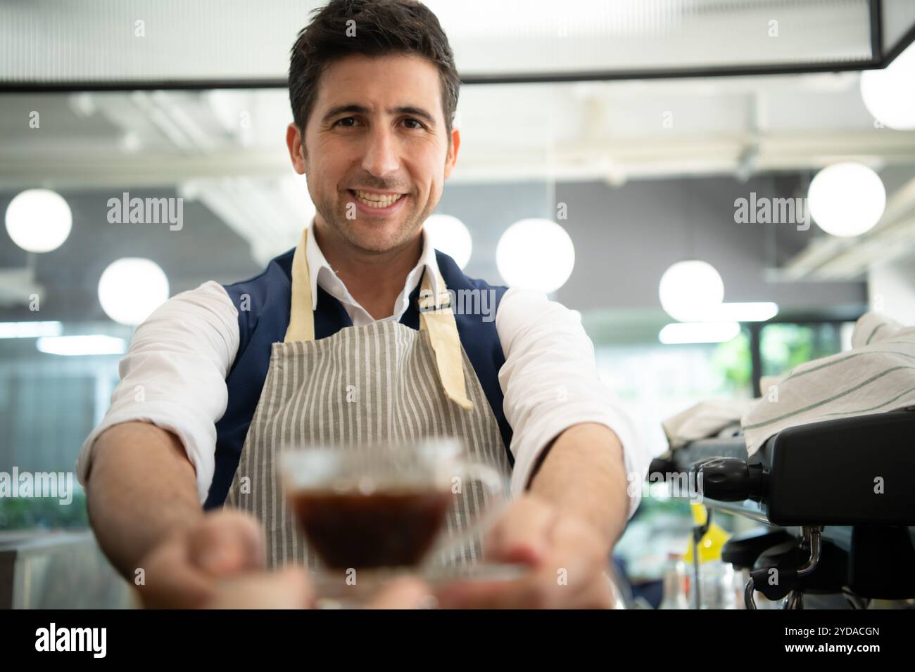 Customers enjoy coffee cute hi-res stock photography and images - Alamy