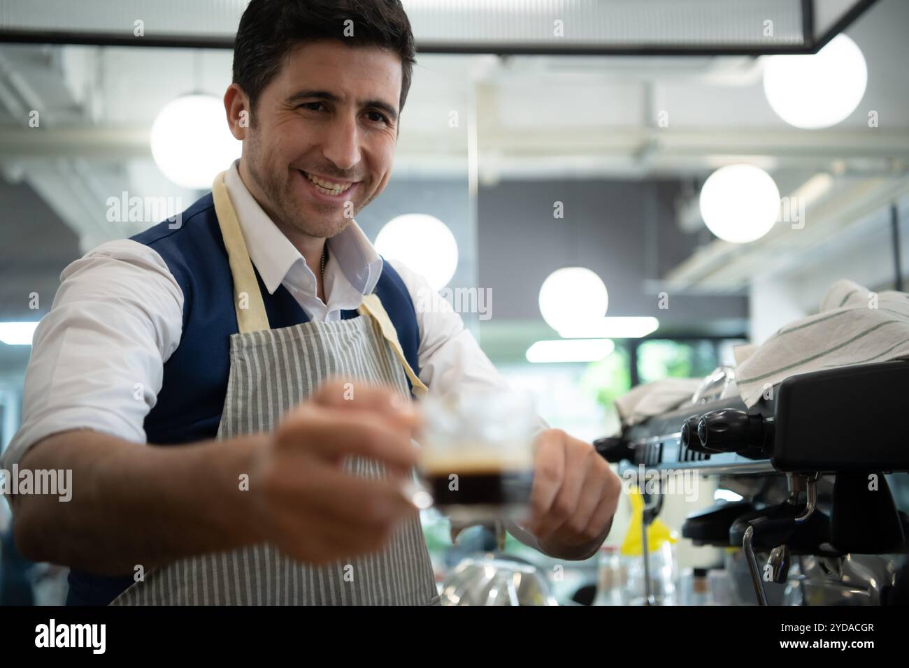 Customers enjoy coffee cute hi-res stock photography and images - Alamy