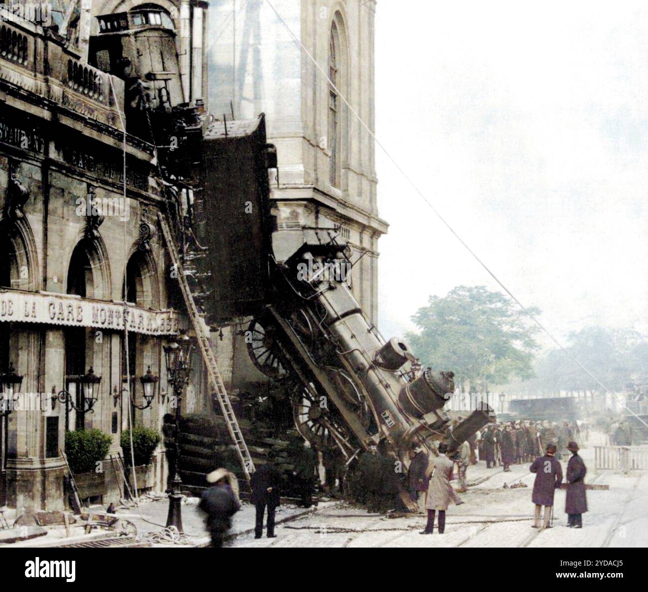 1895 , 22 october, PARIS , FRANCE : Train accident occurred at the ...