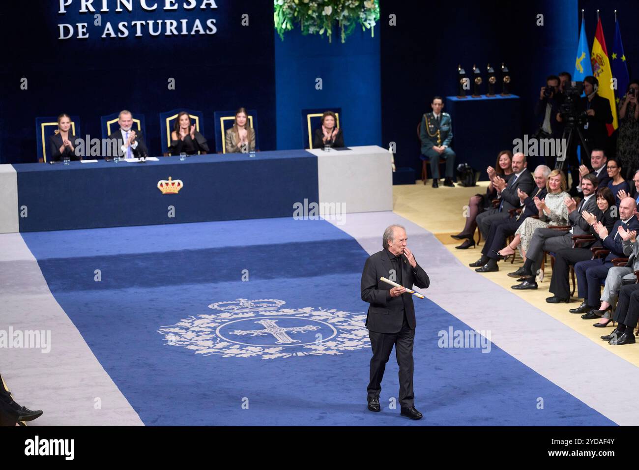 Oviedo, Asturias, Spain. 25th Oct, 2024. King Felipe VI of Spain, Queen ...