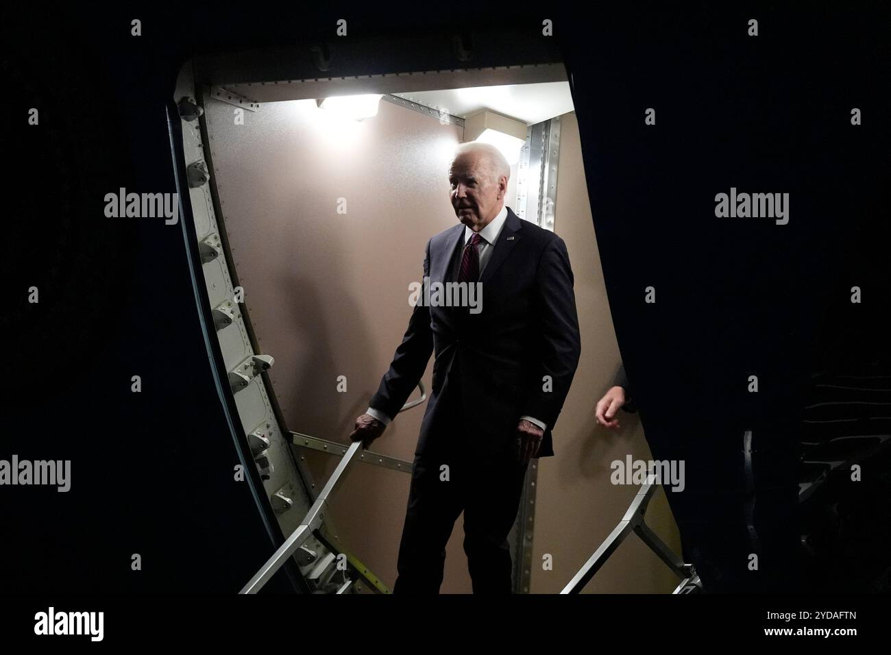 President Joe Biden, arrives on Air Force One in Philadelphia, Friday ...