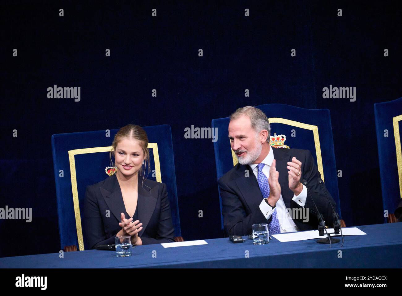 Oviedo, Spain. 25th Oct, 2024. King Felipe VI of Spain, Crown Princess ...