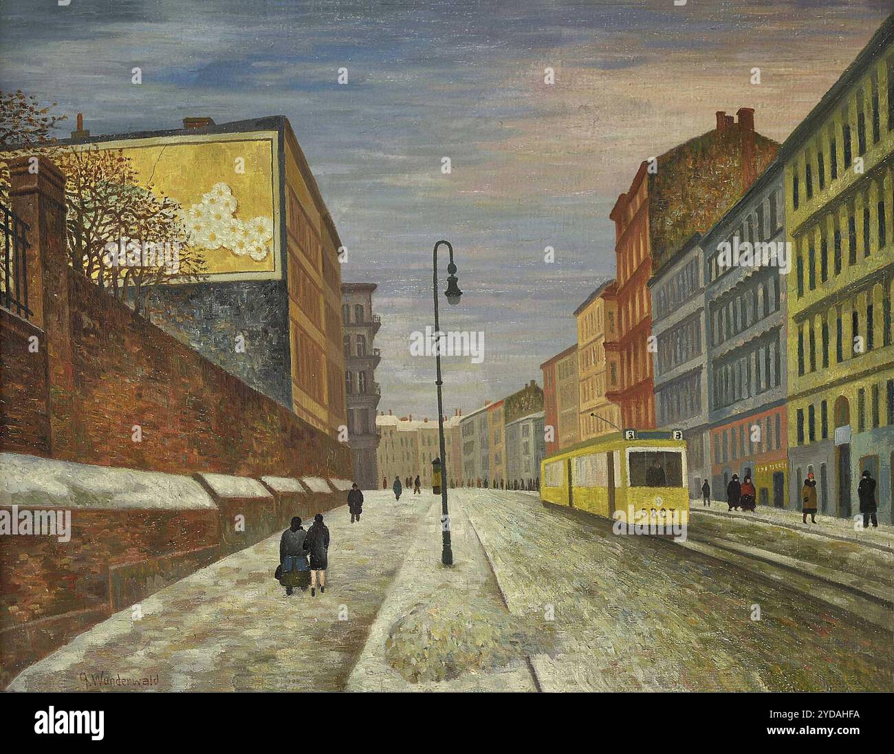 Gartenstraße in Berlin North area of Weimar. Oil Painting by German ...