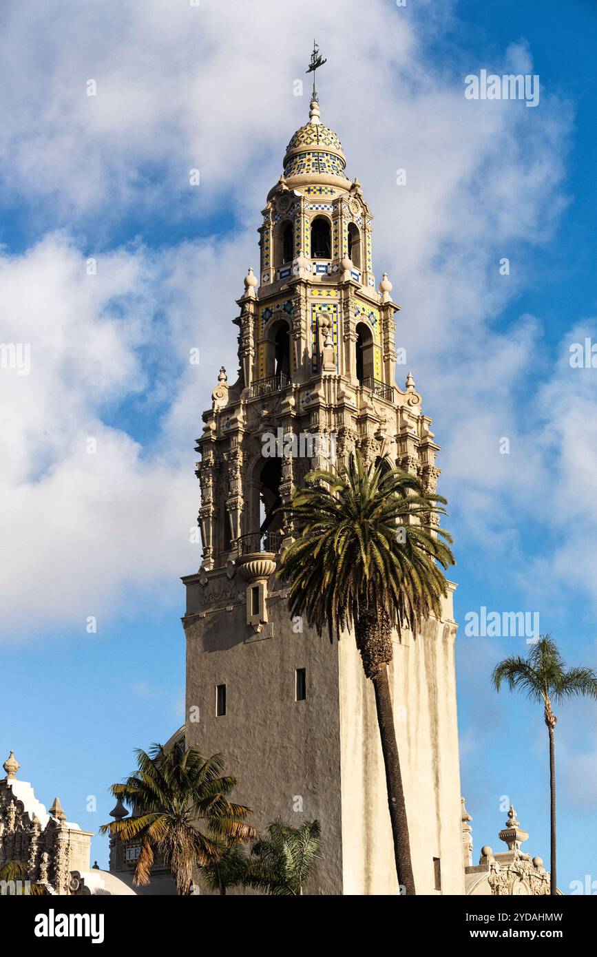 The California Tower. Balboa Park in San Diego, California, USA Stock ...