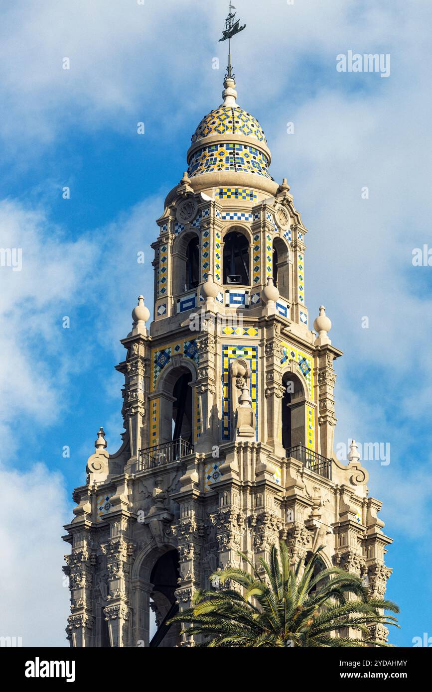 The California Tower. Balboa Park in San Diego, California, USA Stock ...