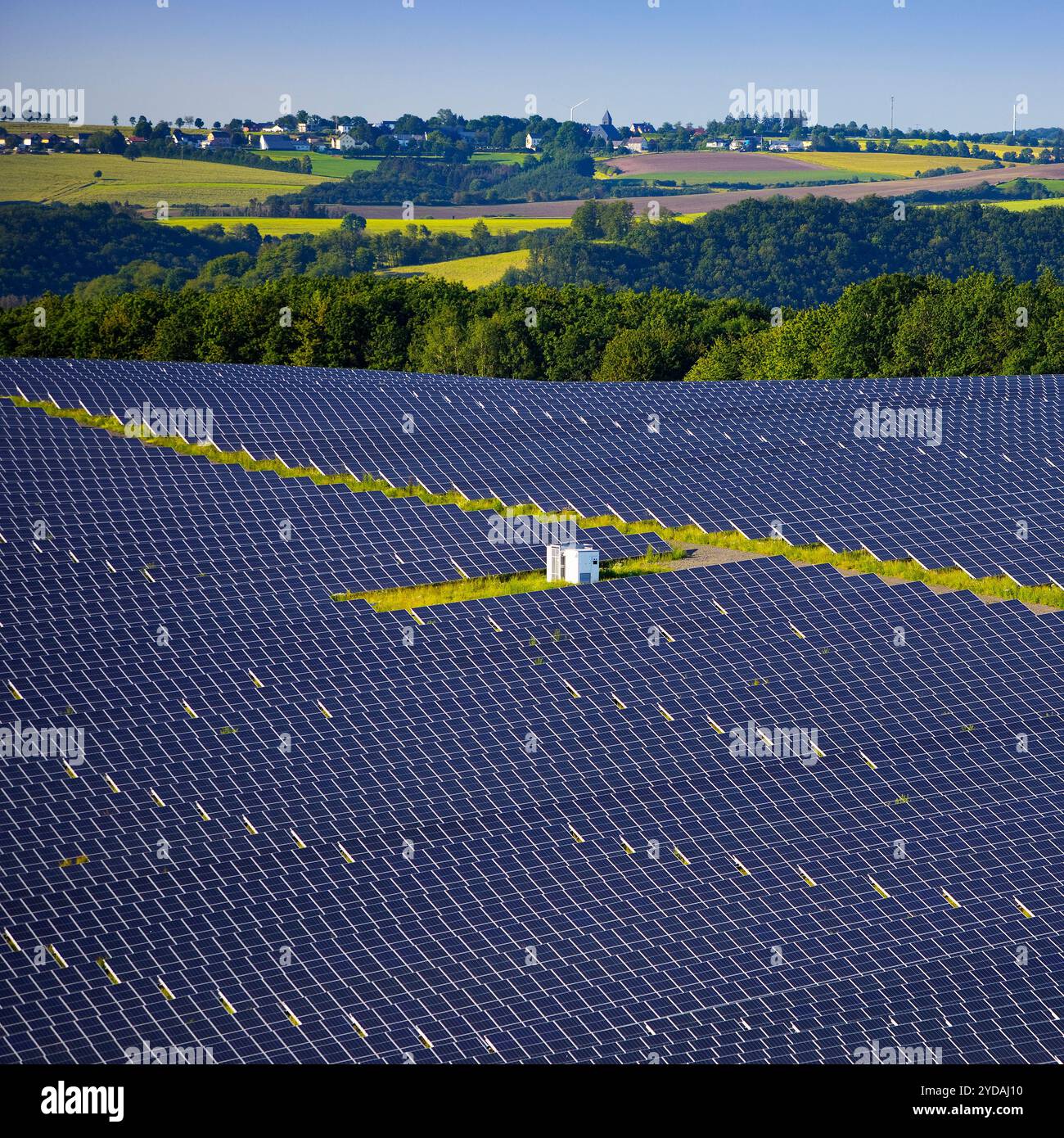 Open-space photovoltaic system in the Suedeifel Nature Park, Rhineland ...
