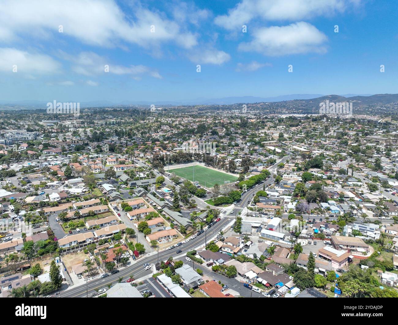 Aerial view of Vista, Carlsbad in North County of San Diego, California ...