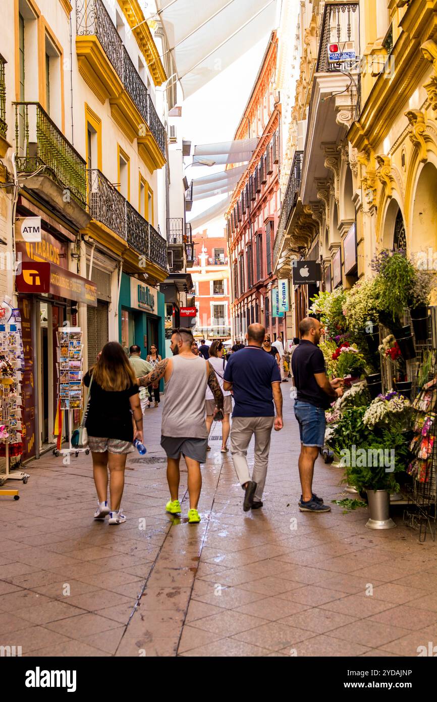 Street scene, Seville, Andalusia, Spain Stock Photo - Alamy
