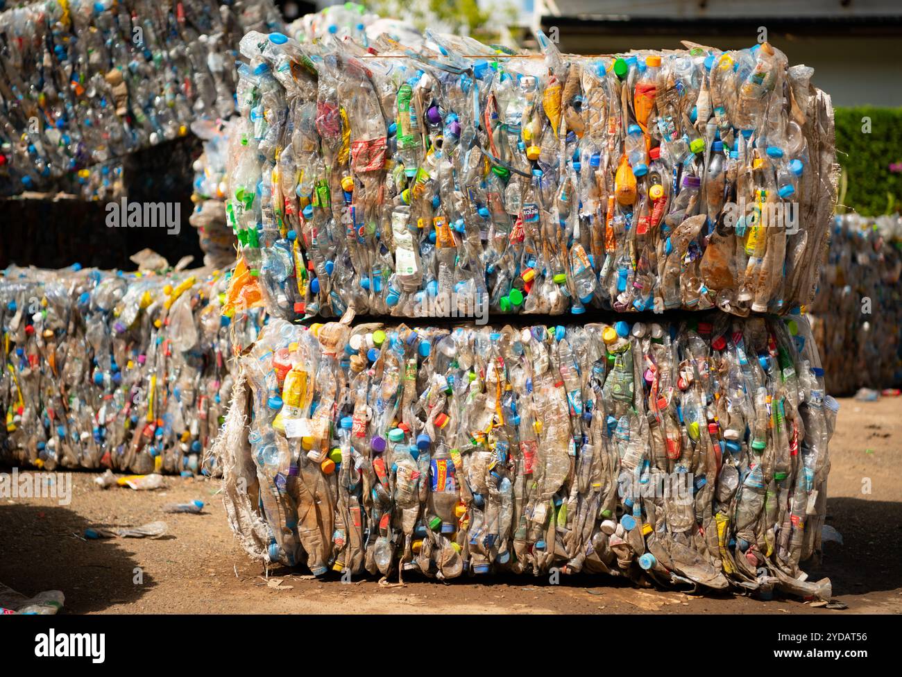 Old plastic bottles squeezed hi-res stock photography and images - Alamy