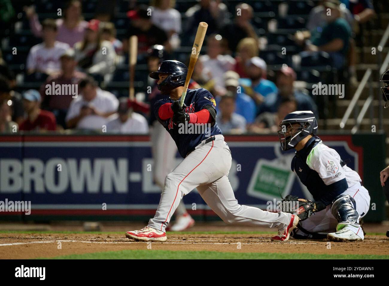 Worcester Red Sox Jamie Westbrook (13) at bat during an MiLB ...