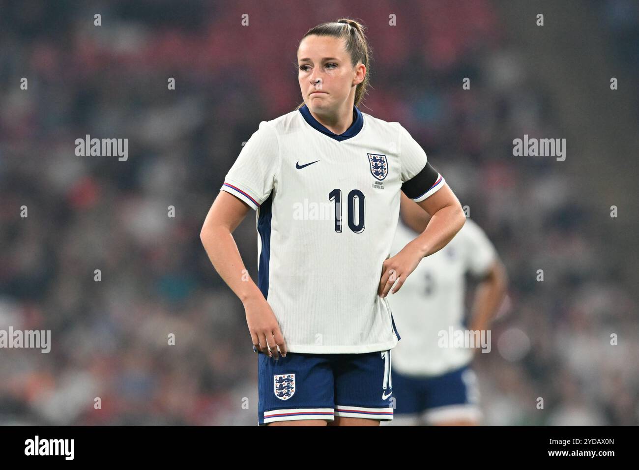 Ella Toone (10 England) looks on during the International Friendly ...