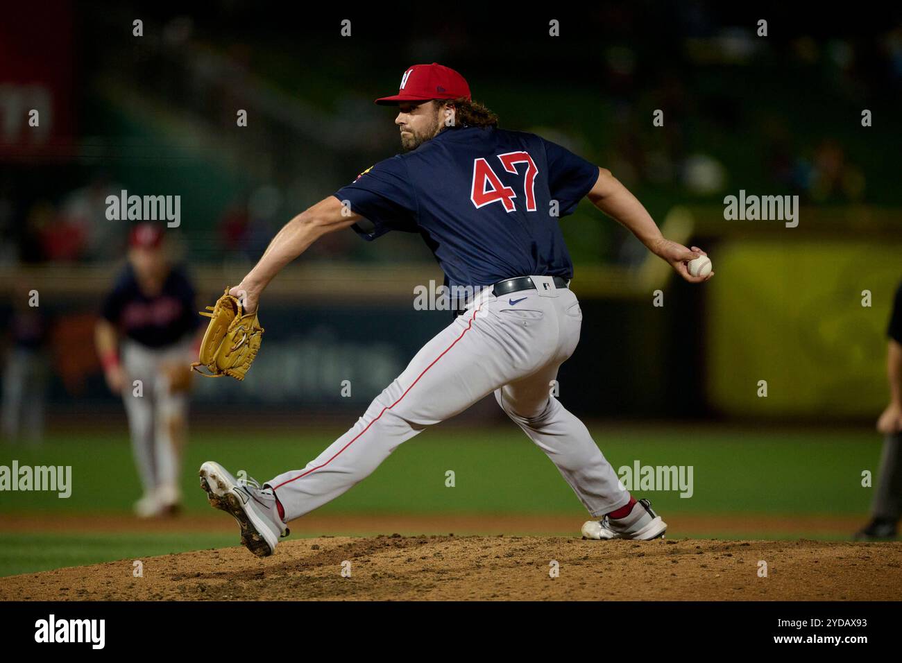 Worcester Red Sox pitcher Jacob Webb (47) during an MiLB International ...