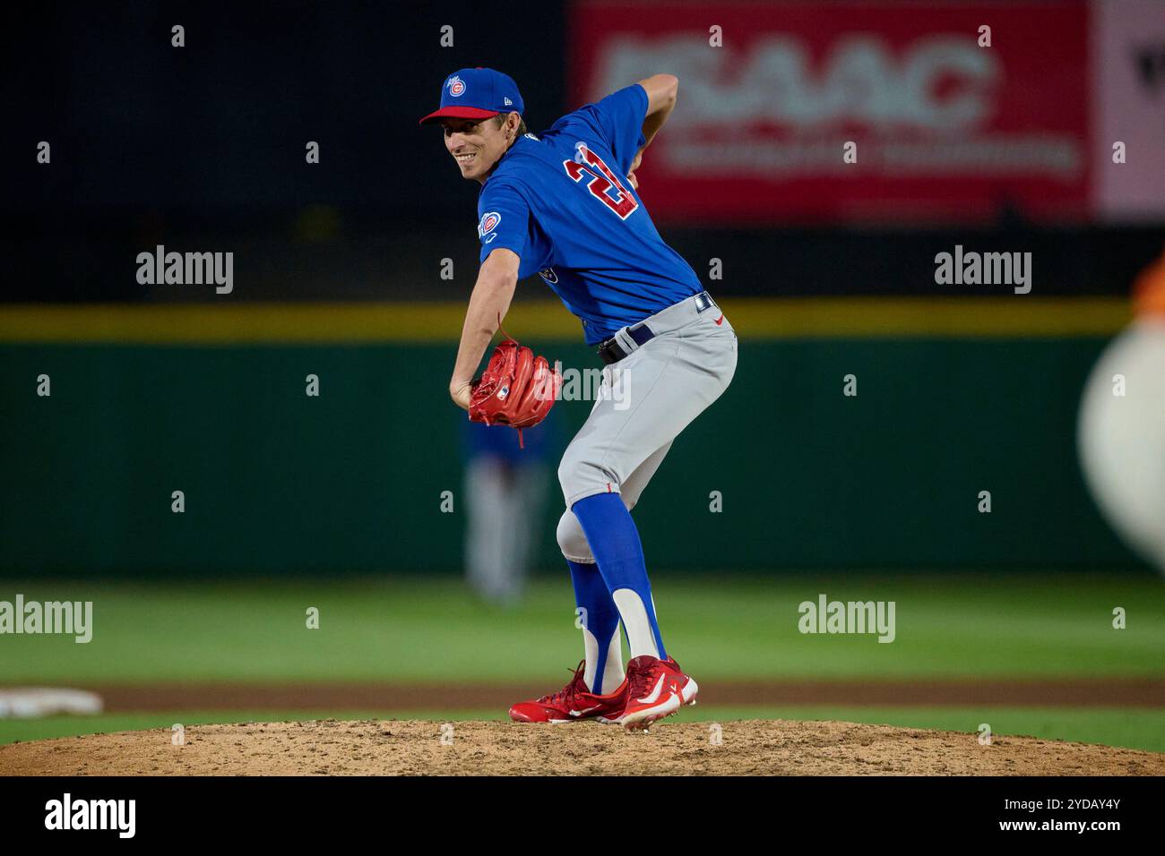 Iowa Cubs pitcher Jimmy Herget (21) during an MiLB International League ...