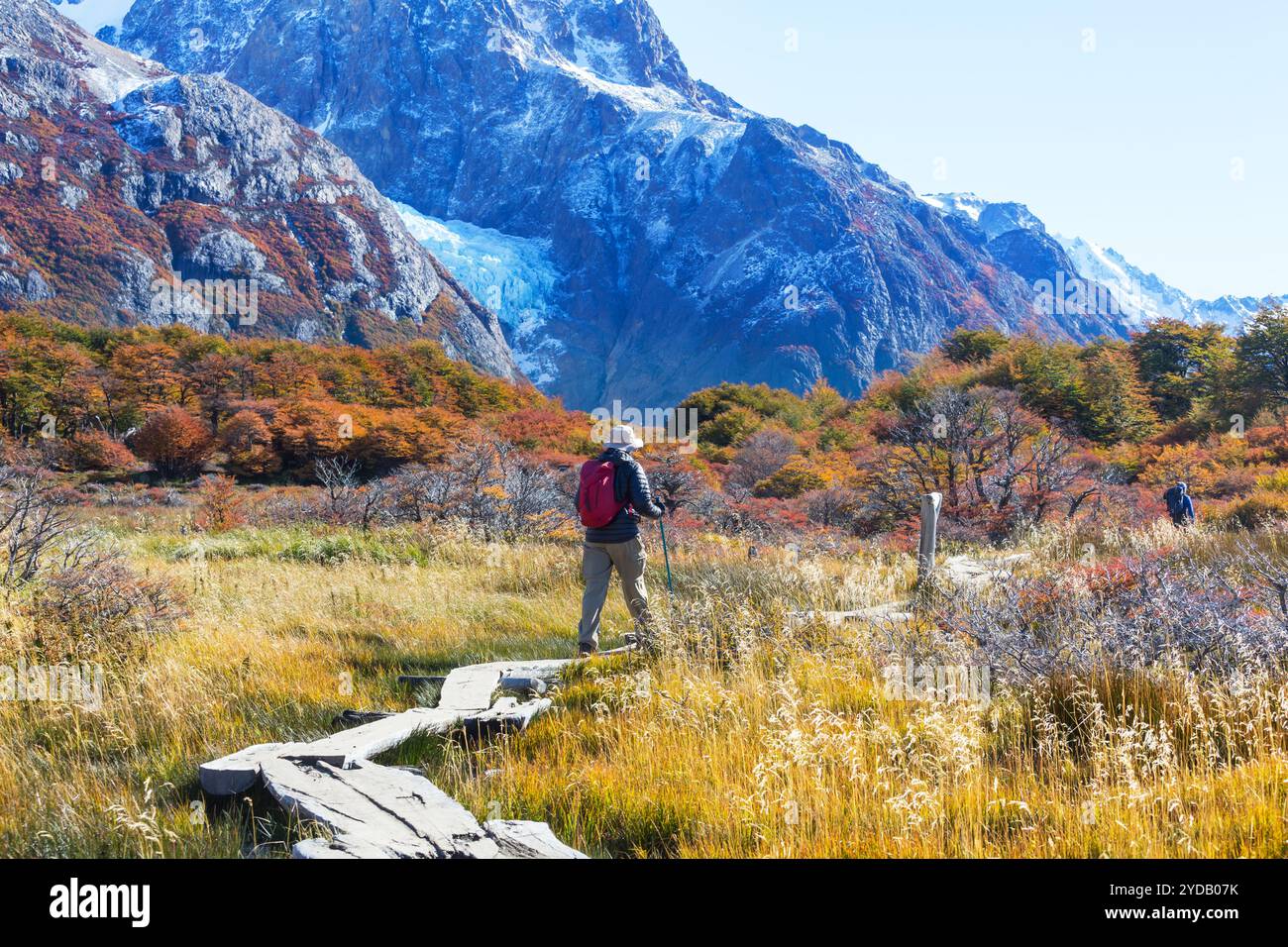 Hike in autumn season Stock Photo - Alamy
