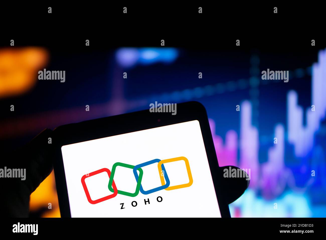 Dhaka, Bangladesh- 16 July 2024: Zoho logo is displayed on smartphone Stock Photo - Alamy
