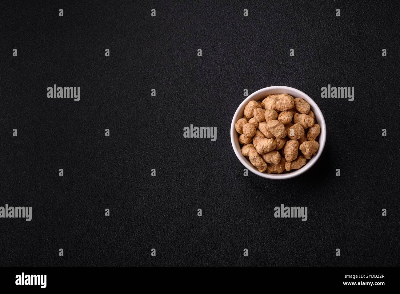 Dry soybean meat pellets, diet food for vegan and vegetarian cuisine on ...