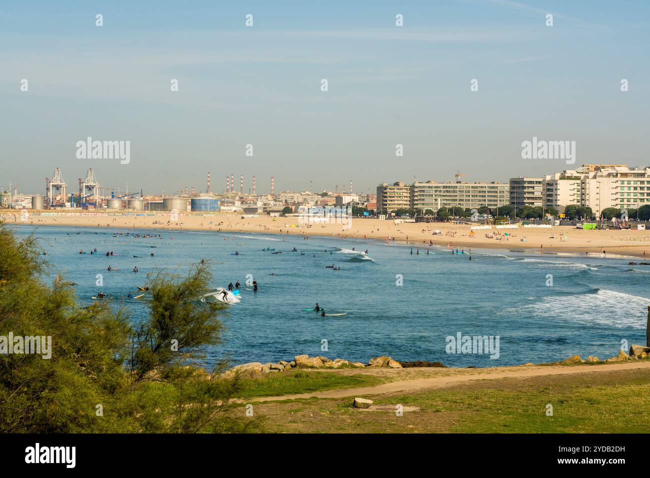 Matosinhos Beach near Saint Francis Xavier Fort, Porto, Portugal Stock ...