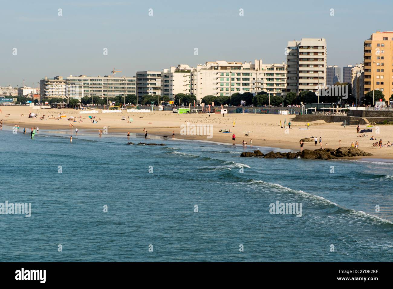 Praia de Matosinhos (Matosinhos Beach) near Saint Francis Xavier Fort ...