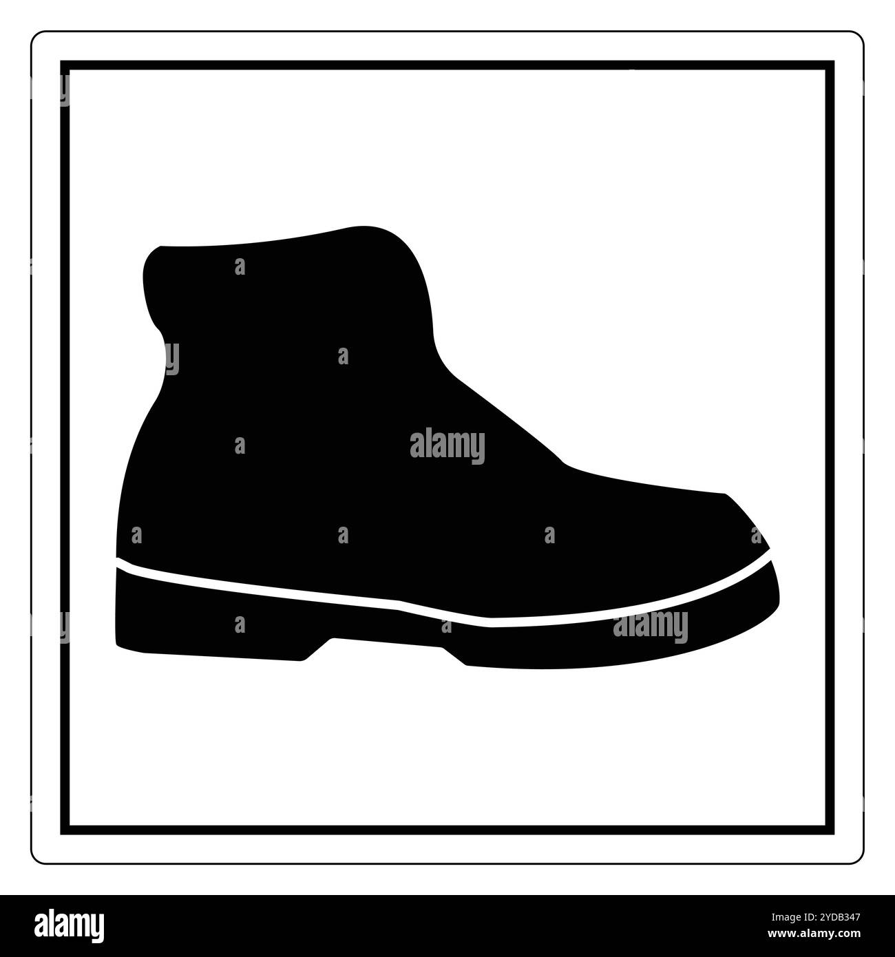 Black Silhouette of a Stylish Boot Design Stock Vector Image & Art - Alamy